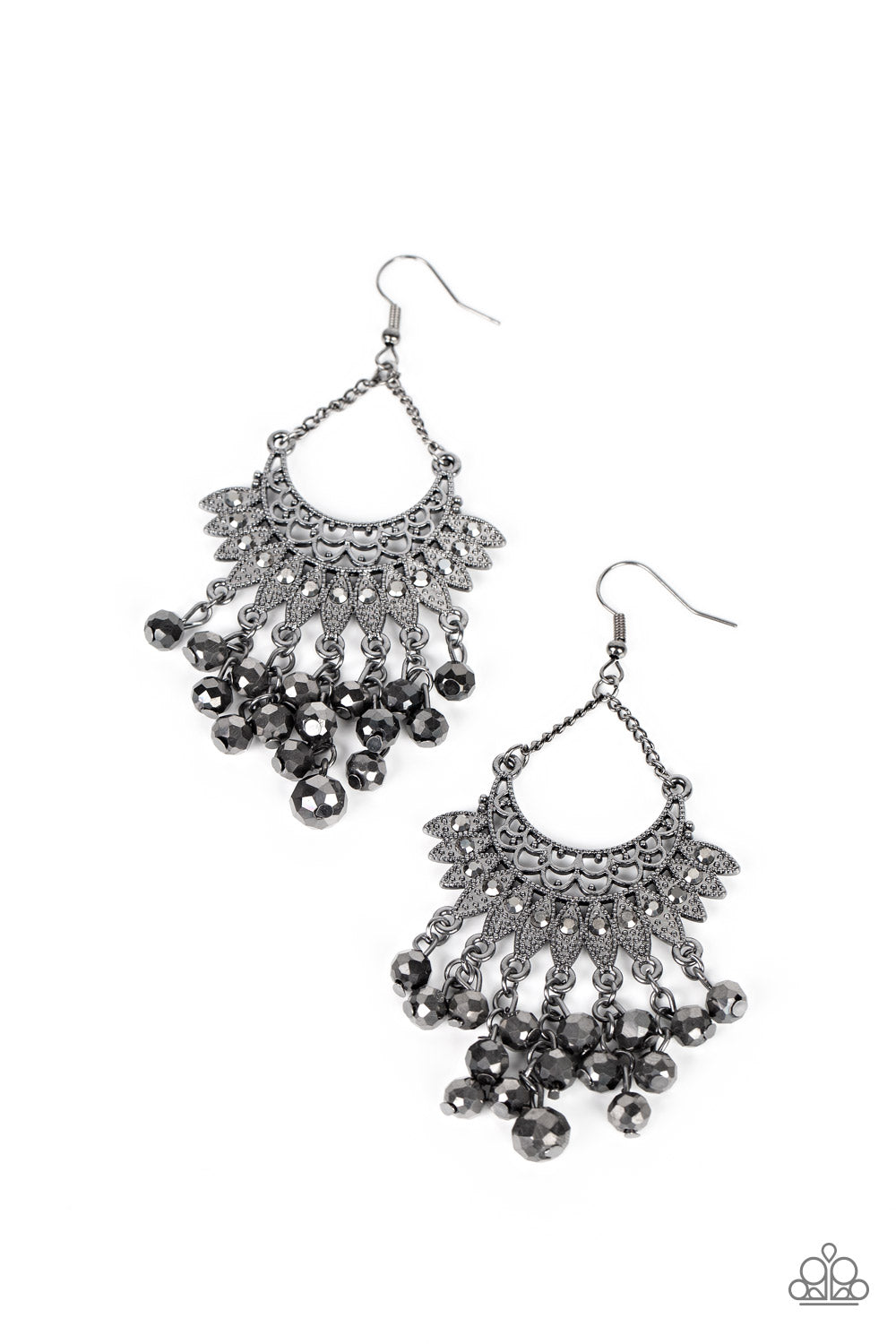 Chromatic Cascade Gunmetal Earrings – Teri K Accessories